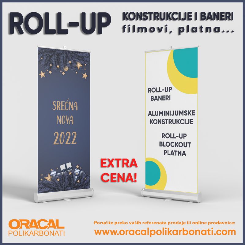 Igepa Polikarbonati | Vest: Roll-Up konstrukcije i baneri